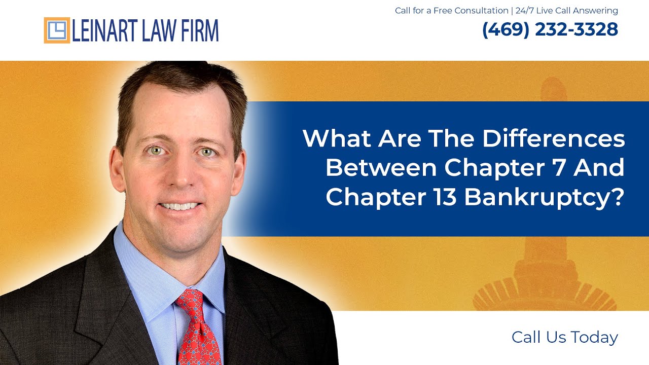 What are the differences between Chapter 7 and Chapter 13 bankruptcy ...